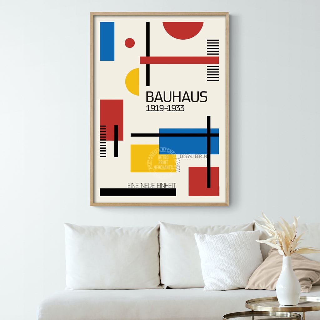 Bauhaus A New Unity Retro Wall Print | Retro Print Merchants