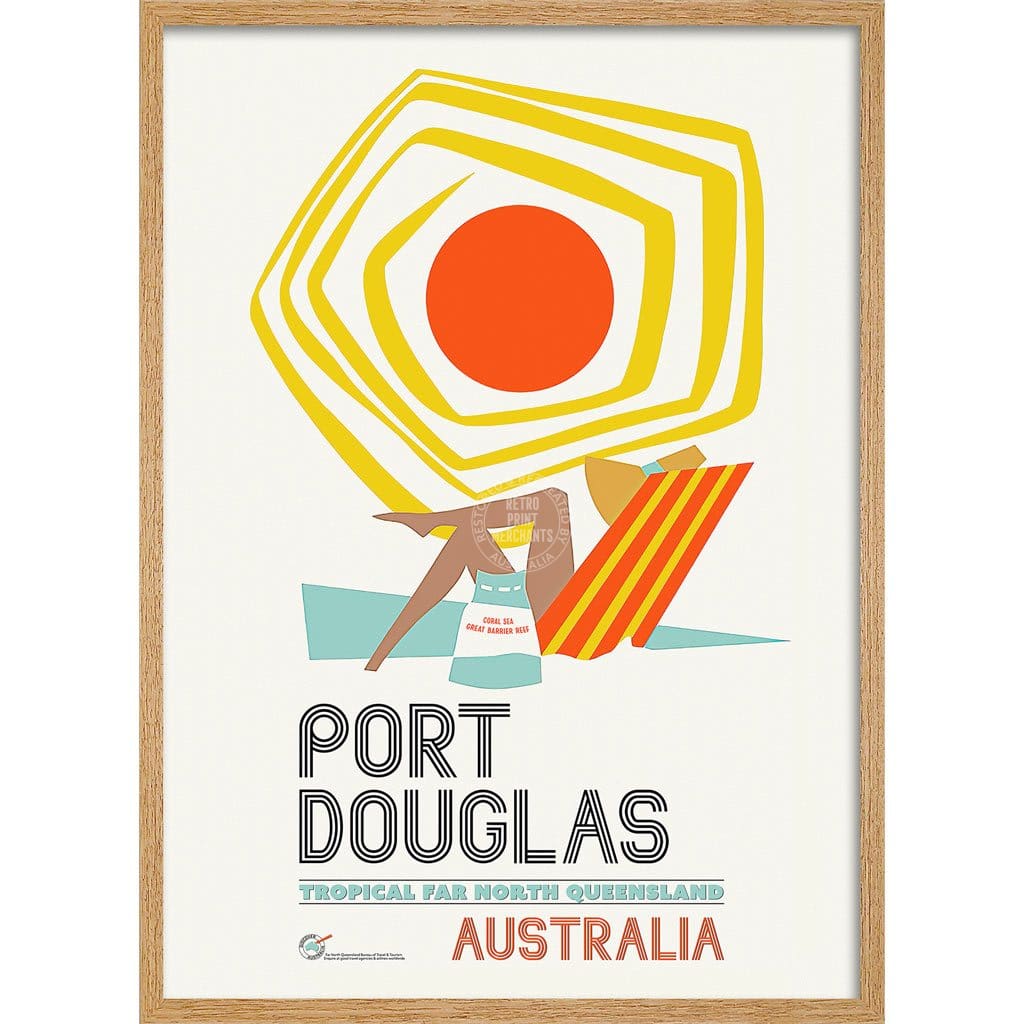 Port Douglas Vintage Poster Print | Retro Print Merchants