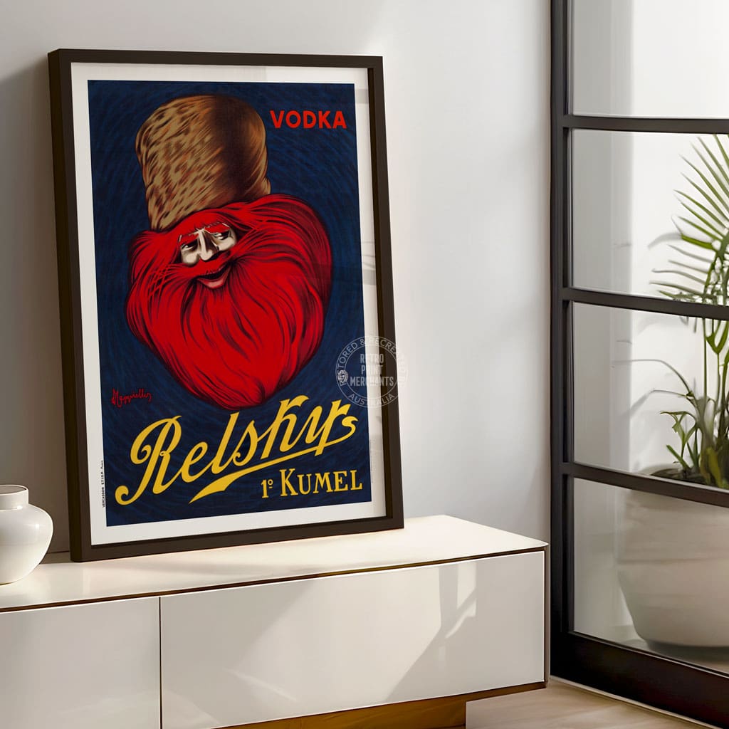 Relsky Vodka Vintage Poster Print | Retro Print Merchants